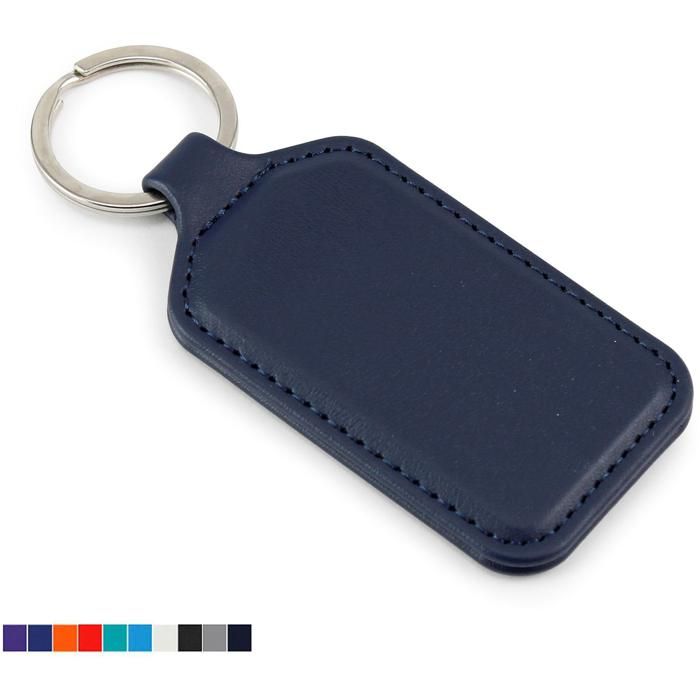 Promotional Porto Recycled Rectangular Key Fob In Violet Blue from ...