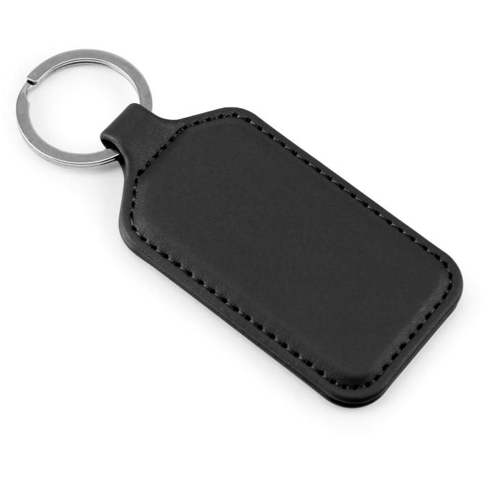 Promotional Porto Recycled Rectangular Key Fob In Black. from Fluid ...
