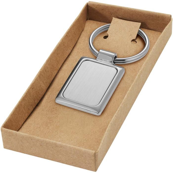 Promotional Sergio Rectangular Metal Keychain from Fluid Branding ...