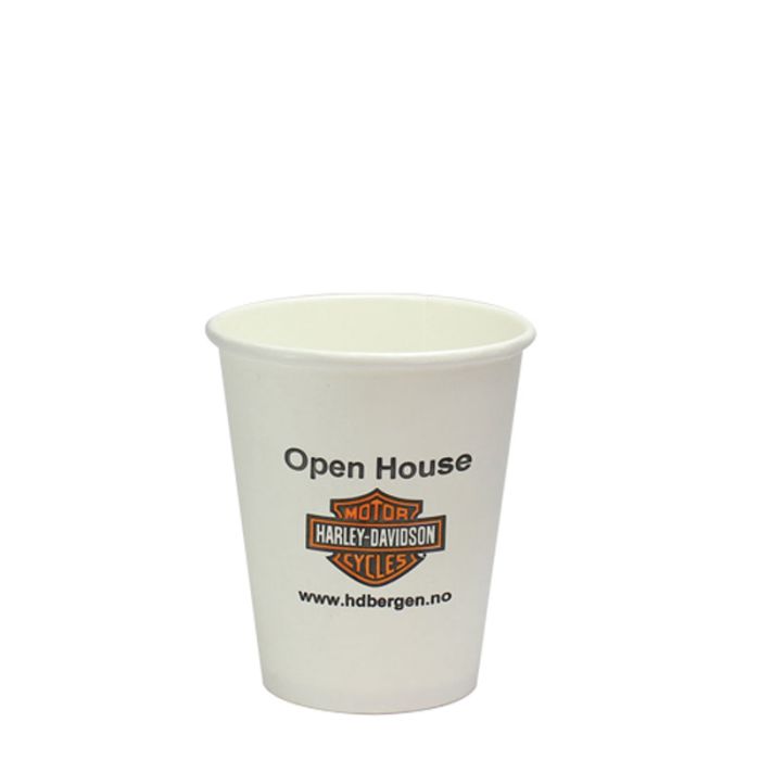 Promotional 8oz Singled Walled Simplicity Paper Cup from Fluid Branding ...