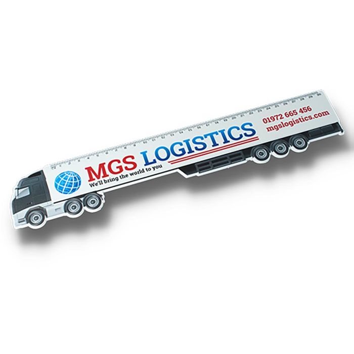 Promotional Recycled Lorry Shaped Ruler from Fluid Branding | Rulers