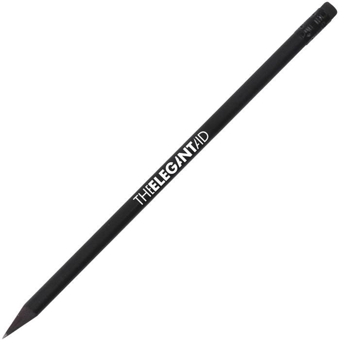 Promotional Wood Black Pencil from Fluid Branding | Pencils