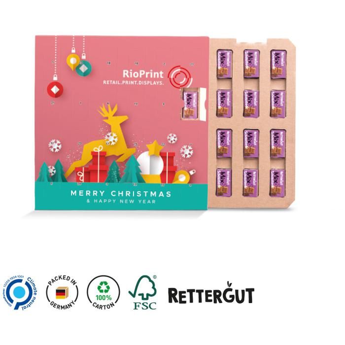 Promotional Mini Bar Advent Calendar Eco from Fluid Branding | Advent ...