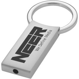 Promotional Omar Rectangular Keychain from Fluid Branding | Metal Keyrings