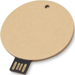 Promotional Round Recycled Paper USB 2.0 from Fluid Branding | USB ...