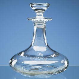 Promotional 0.75ltr Handmade Round Ships Decanter from Fluid Branding ...